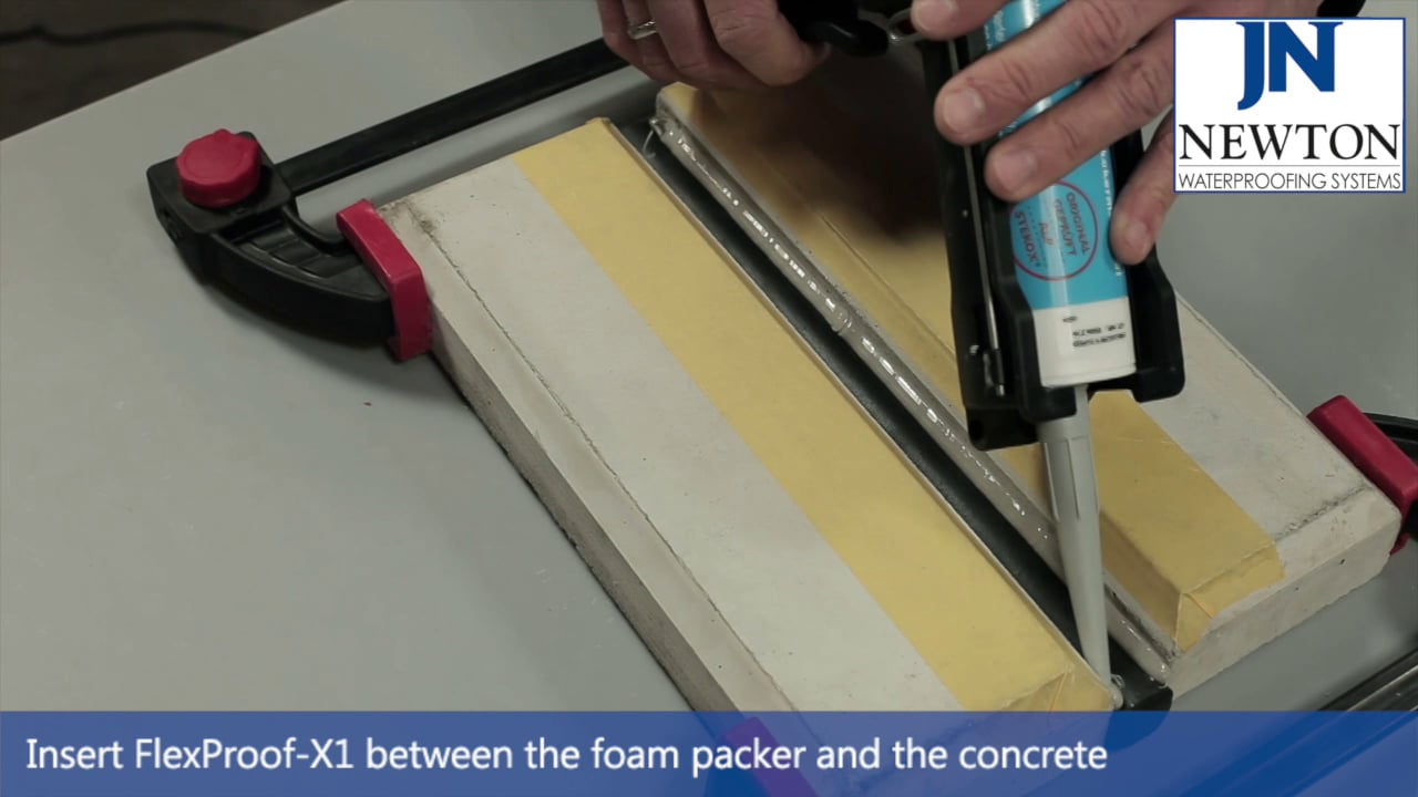 FlexProof-X1 For Construction Joints on Vimeo