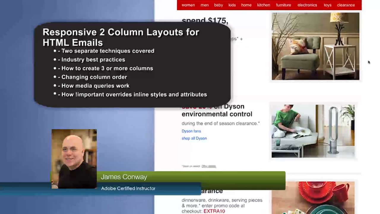 Creating a responsive 2 column layout on Vimeo