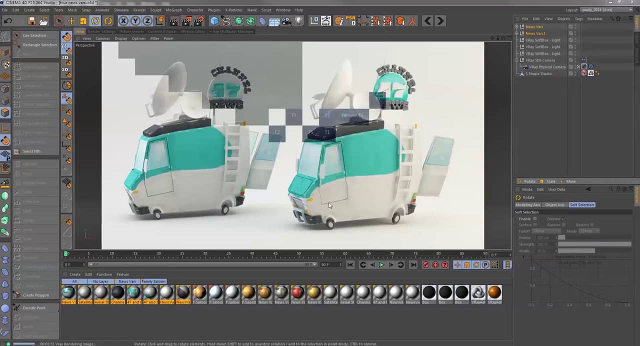Squad Car and News Van - UV Mapping and Texture Painting on Vimeo