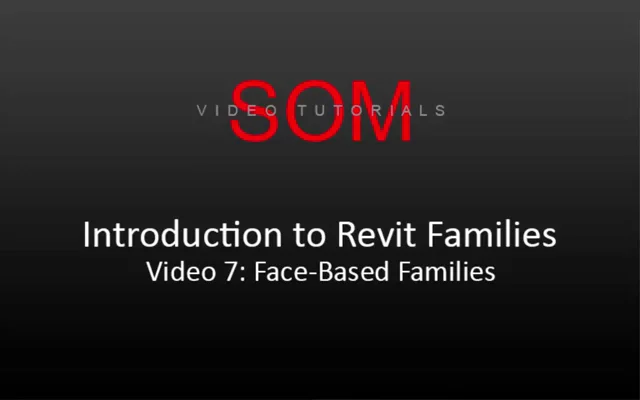 Revit - Introduction to Revit Families: Face-Based Families on Vimeo