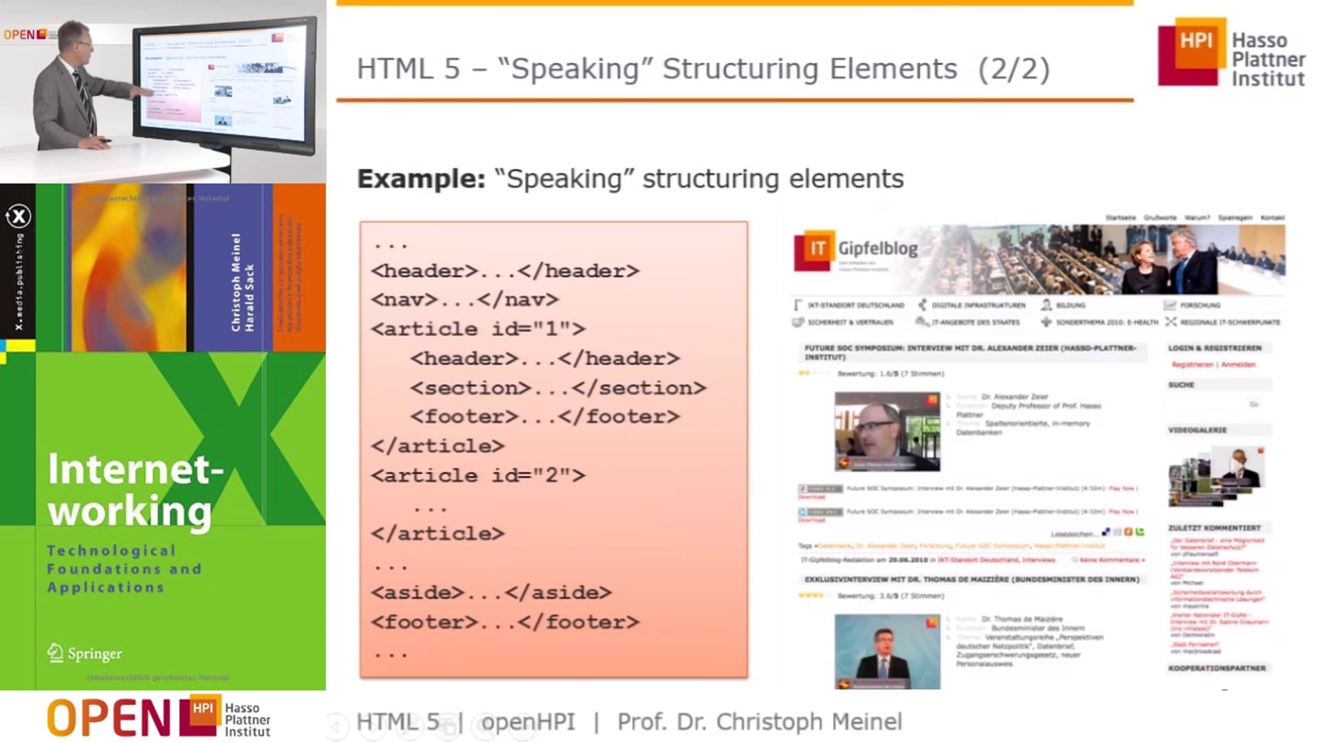 3.05 HTML 5 | Web Technologies | openHPI