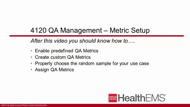 HealthEMS Course 4100: Workflow - QA Management on Vimeo