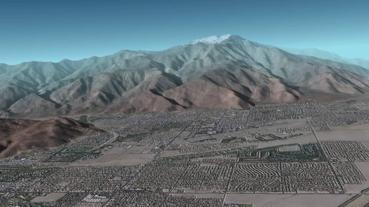 Palm Springs flyby animation on Vimeo