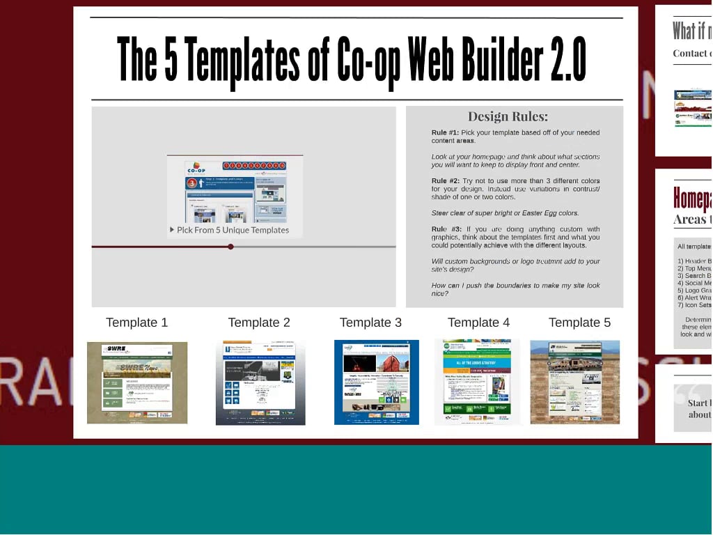 Choosing the Right Template with Co-op Web Builder on Vimeo