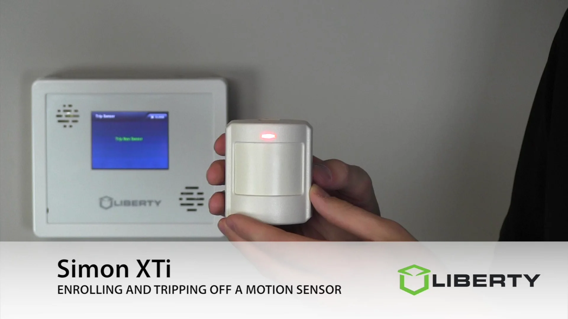 Simon XTi - Enrolling and tripping off a motion sensor on Vimeo