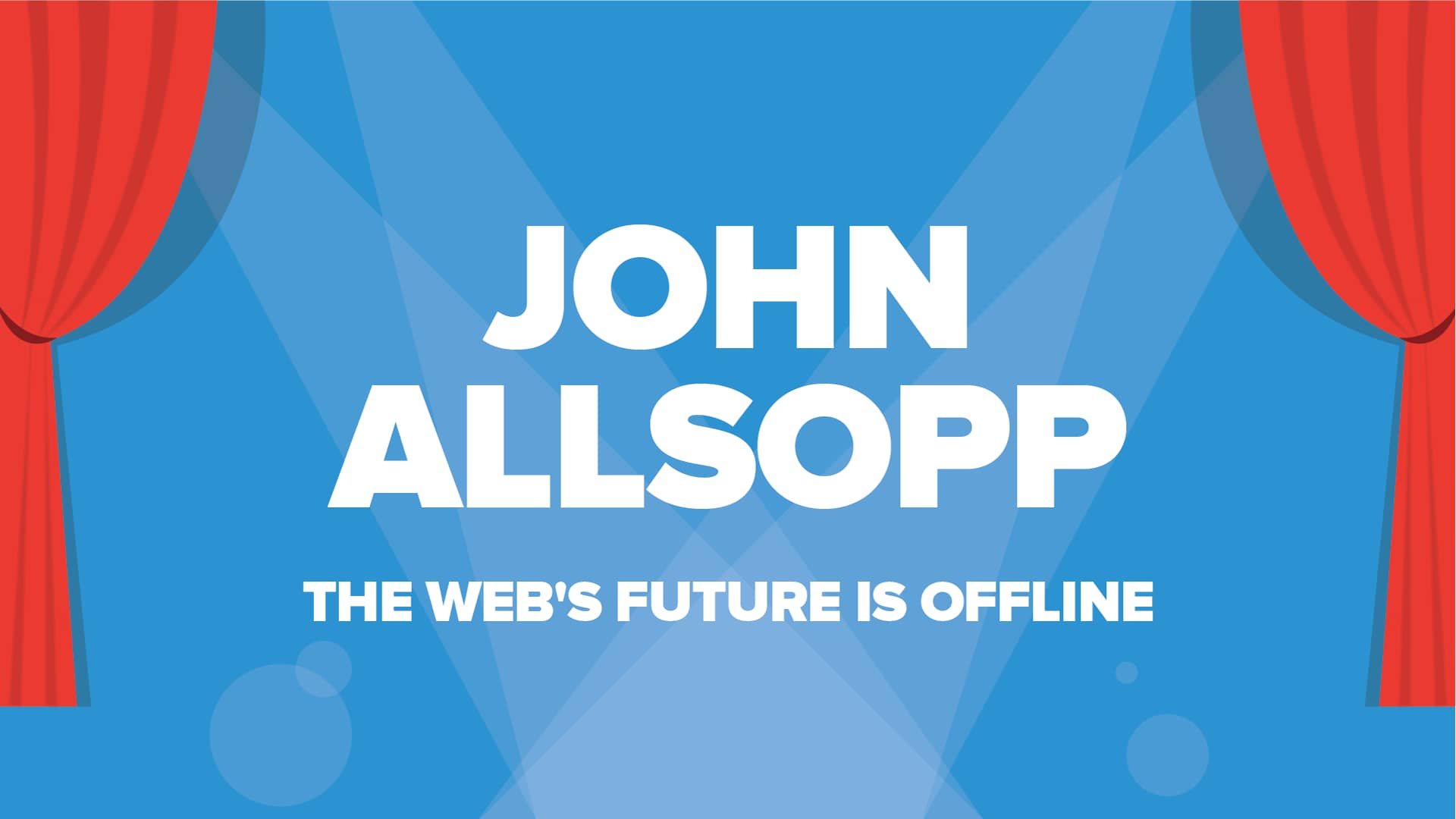 SmashingConf Whistler — John Allsopp on The Web's Future is Offline on ...