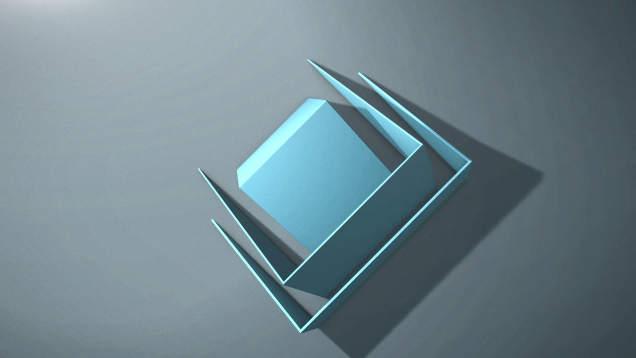 3D Shapes Logo Reveal | VEGAS Pro Template