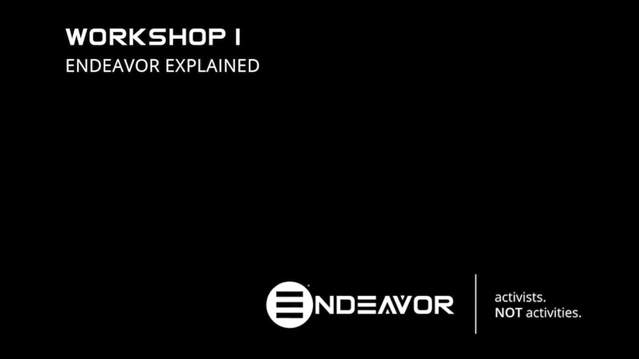 Endeavor Workshop 1: Endeavor Explained on Vimeo
