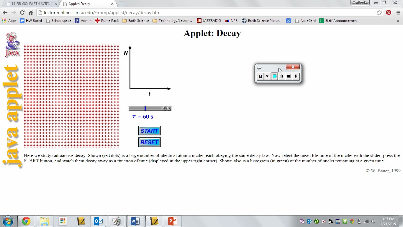 Half Life Applet on Vimeo