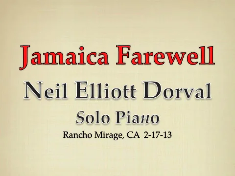 JAMAICA FAREWELL | NEIL ELLIOTT DORVAL | PIANO | PIANO PLAYERS ...