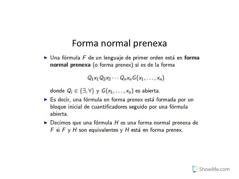 Forma Normal Prenexa on Vimeo