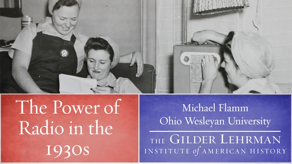 Michael Flamm: The Power of Radio in the 1930s on Vimeo