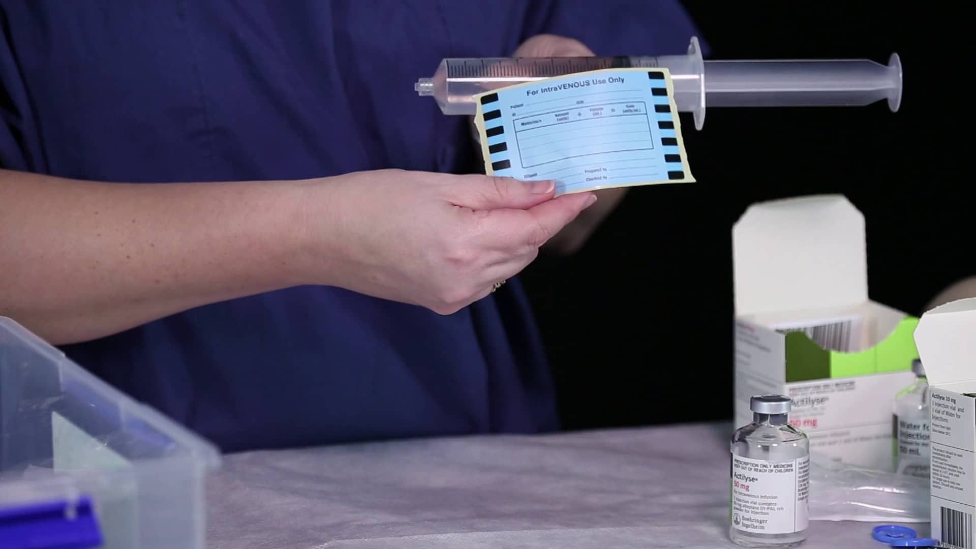 Actilyse alteplase rt_PA administration demonstration on Vimeo