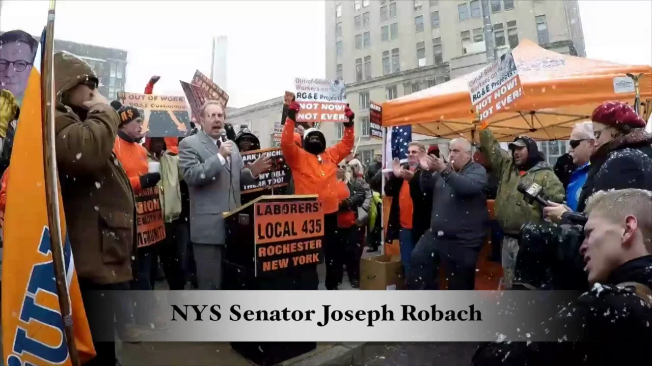 NYS Laborers' Organizing Fund and Local 435 rally in front of RG&E ...