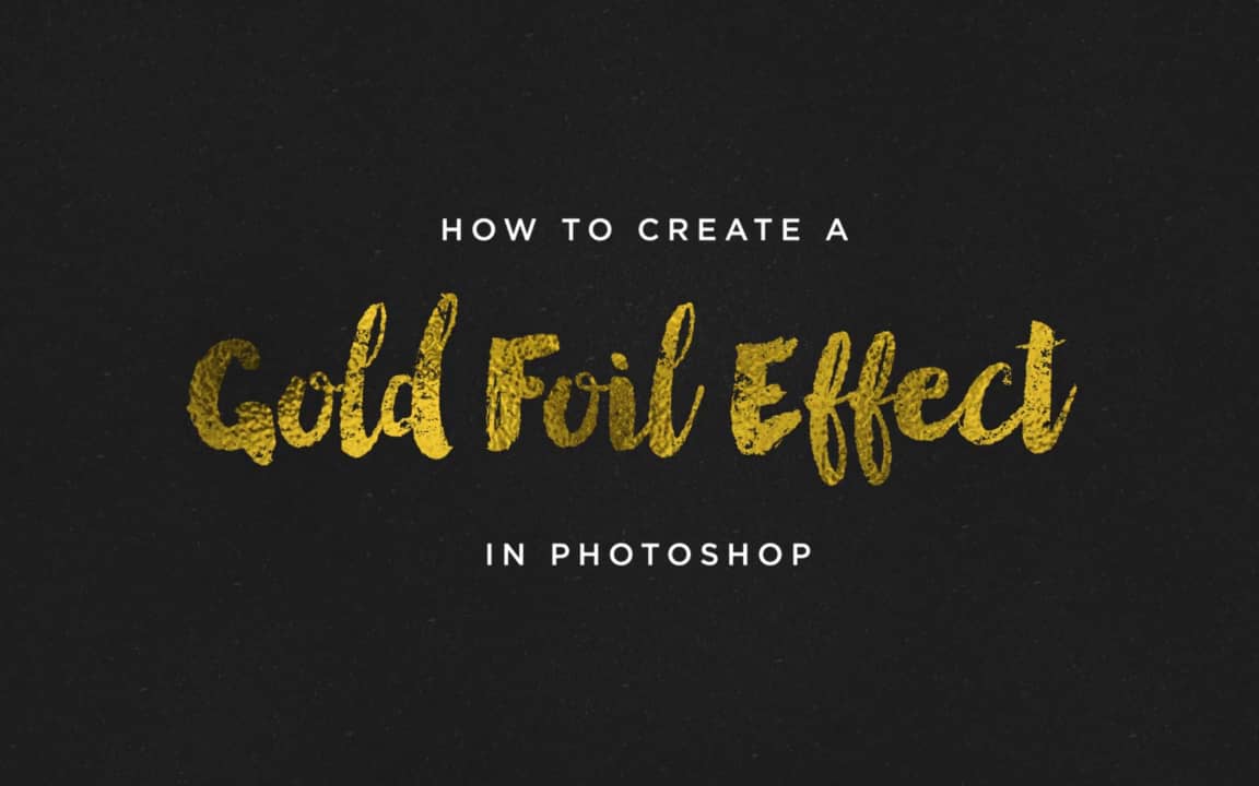 How to Create a Gold Foil Effect in Photoshop (Even If You're Not a ...