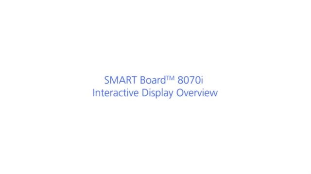 SMART Board 8070i interactive display system for business.mp4 on Vimeo