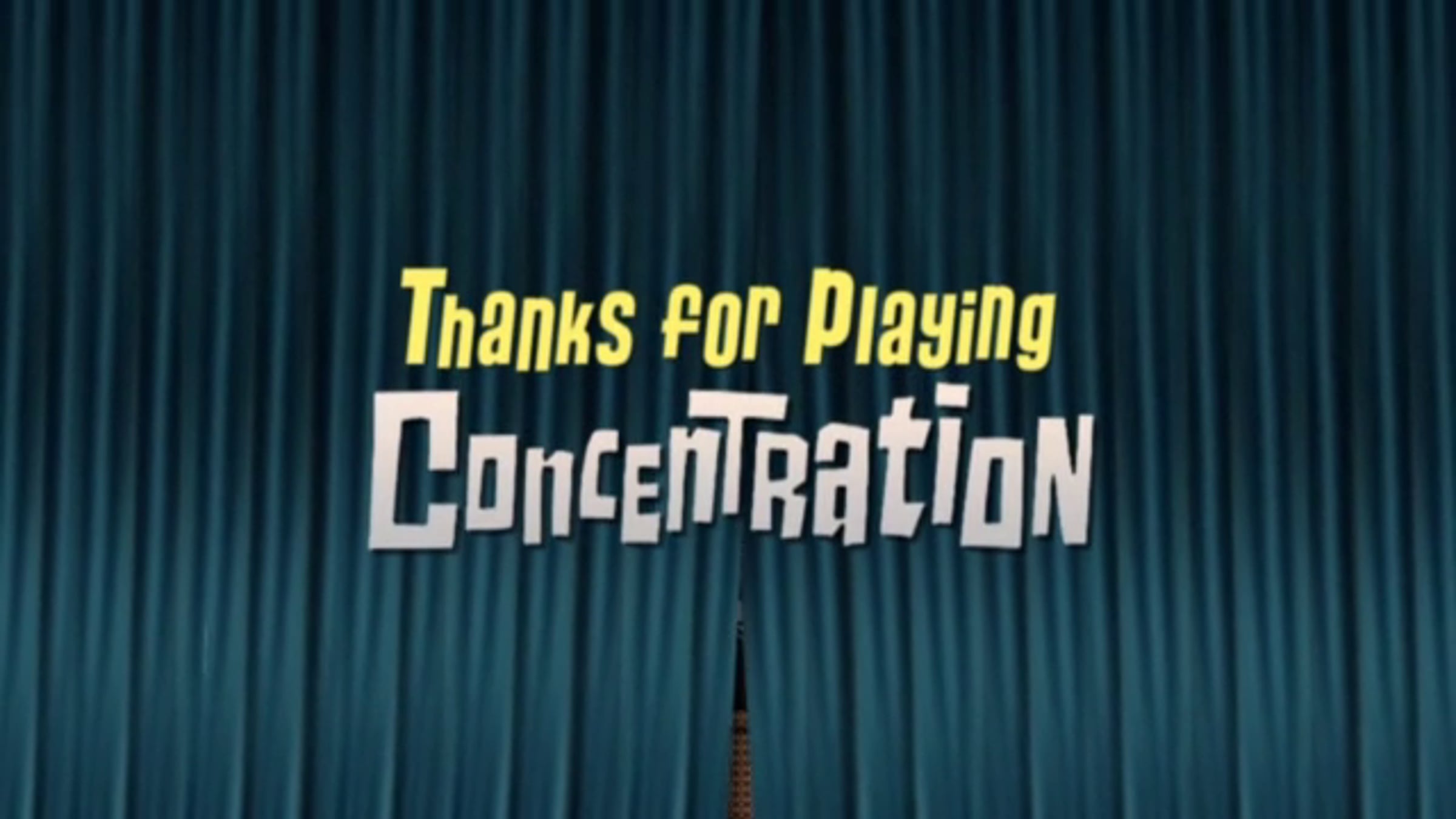 Thanks for Playing Concentration