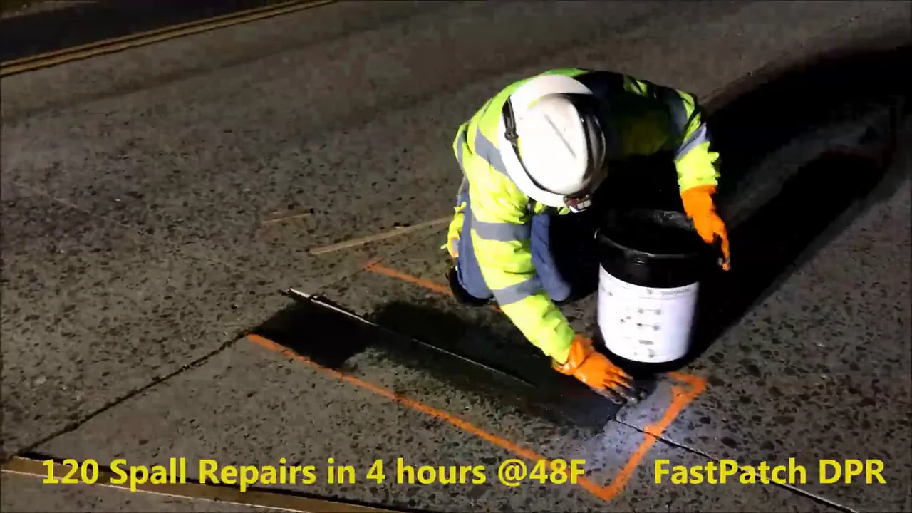 FastPatch DPR Roadway Spall Repair on Vimeo