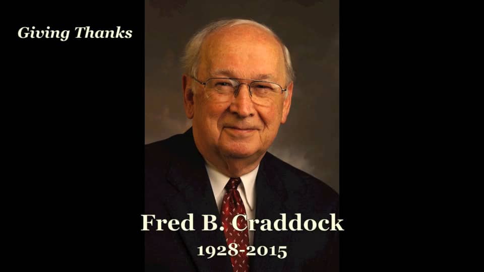 Rev. Dr. Fred Craddock, Giving Thanks on Vimeo