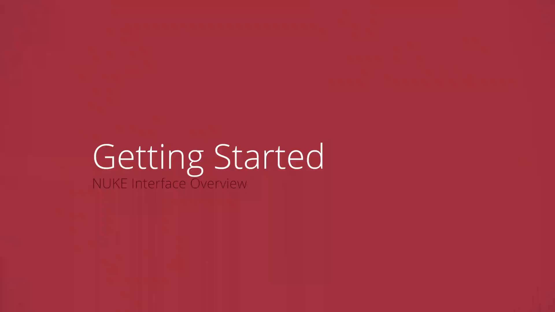 NUKE Interface Overview on Vimeo