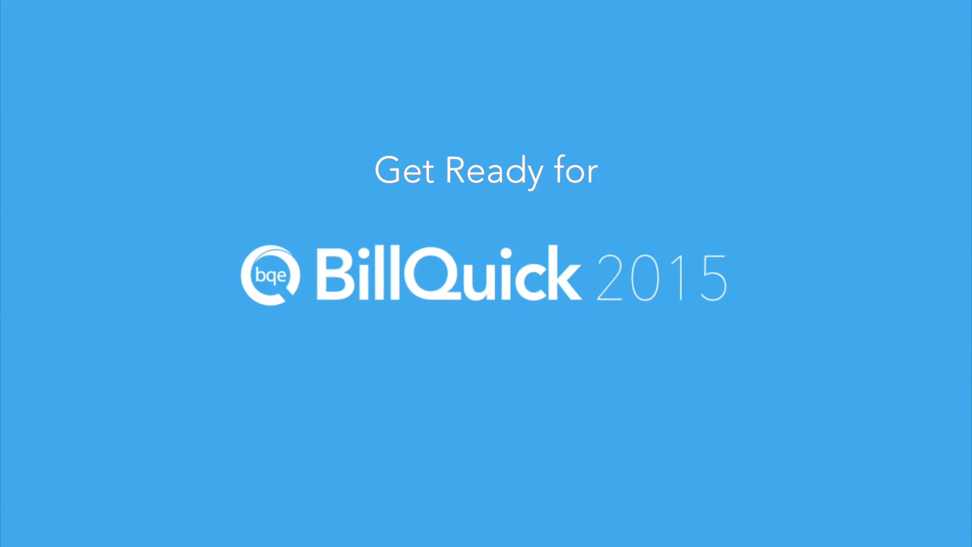BillQuick 2015 Preview on Vimeo