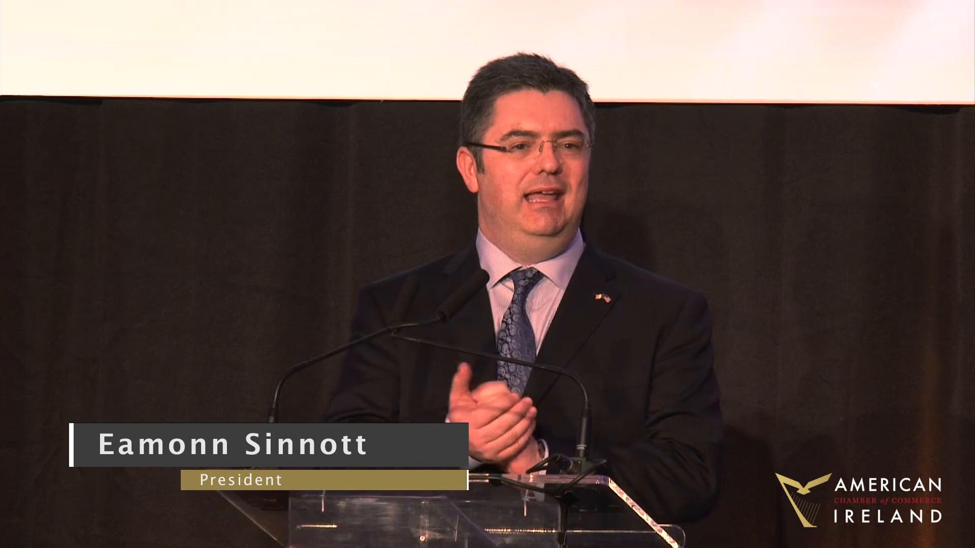 Eamonn Sinnott, President American Chamber of Commerce 2015 inaugural ...