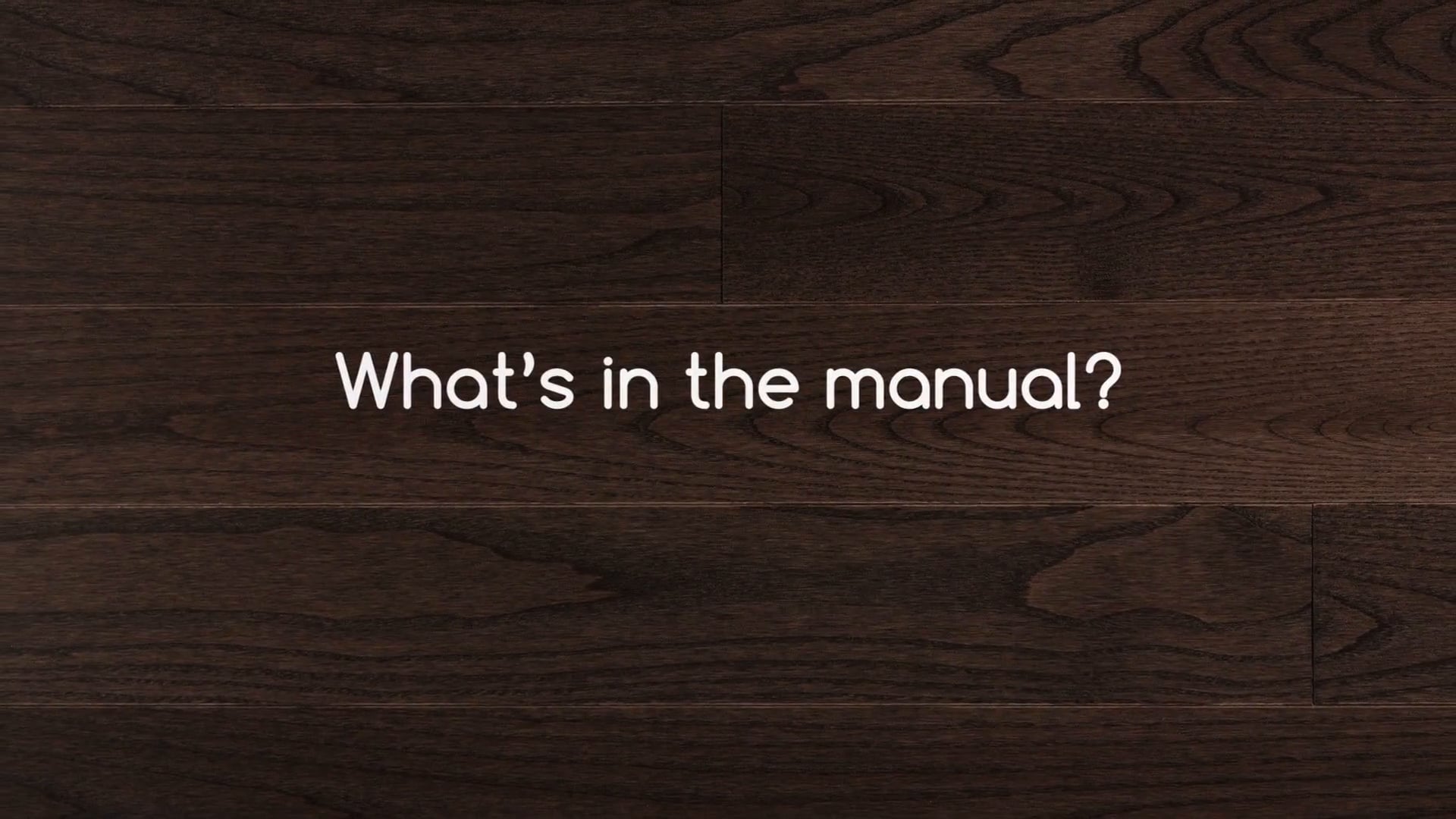 Service Standards - Service Standards - What's in the manual? on Vimeo