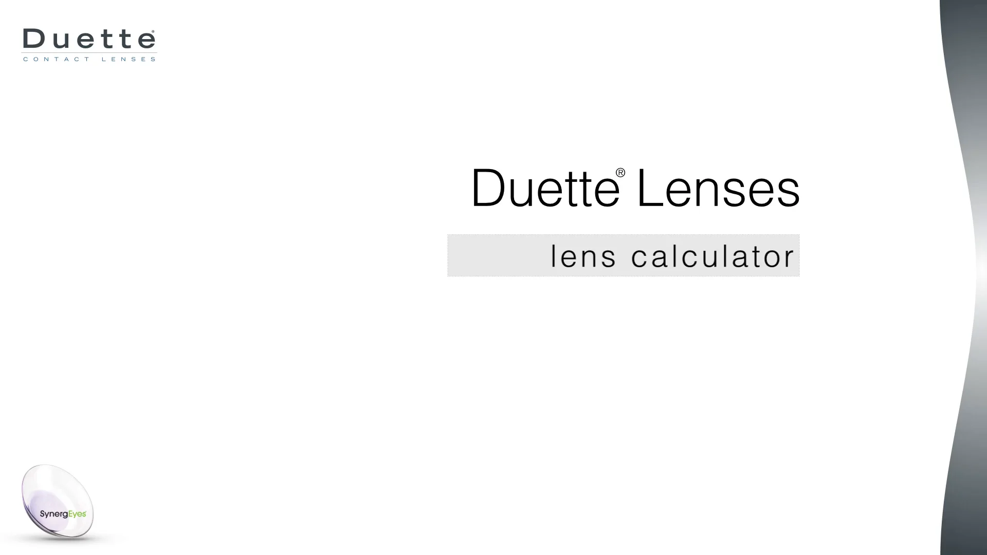 Step-By-Step Duette Videos - Lens Calculator on Vimeo