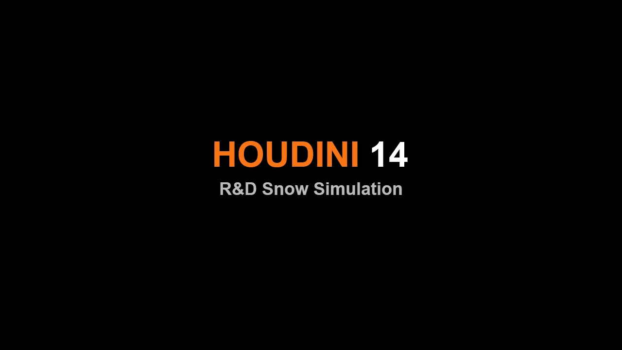 Houdini Rnd Snow Simulation