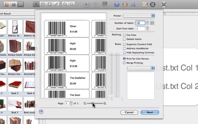 Barcode Creator on Vimeo
