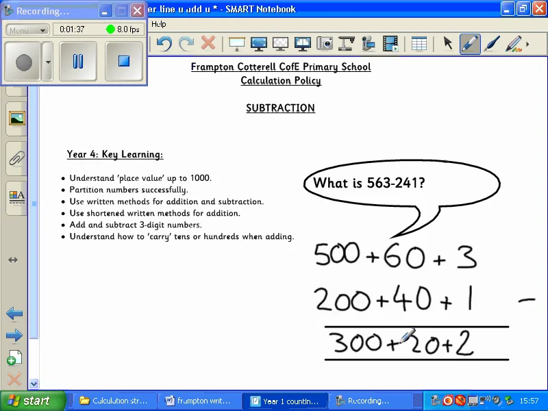 Year 4 subtracting using expanded column subtraction on Vimeo