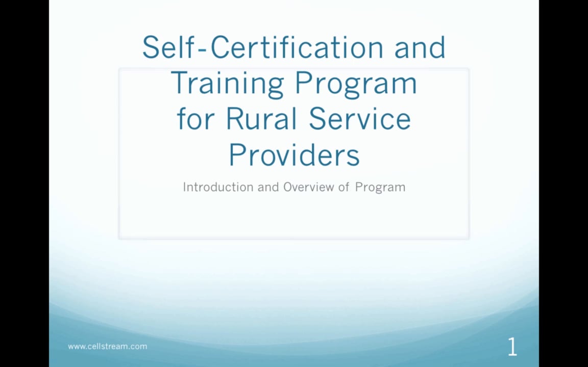 Self Certification Program Overview on Vimeo