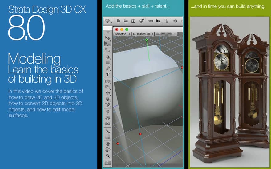 Strata Design 3D CX 8: Fundamentals: Modeling on Vimeo