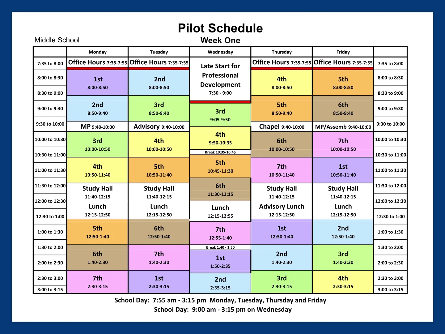 Pilot Schedule Keynote for 2015 - 2016 on Vimeo