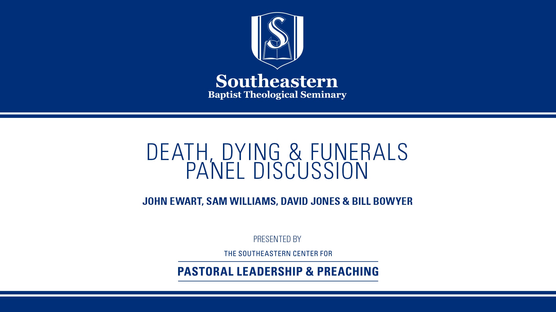 Death, Dying & Funerals: Panel Discussion on Vimeo