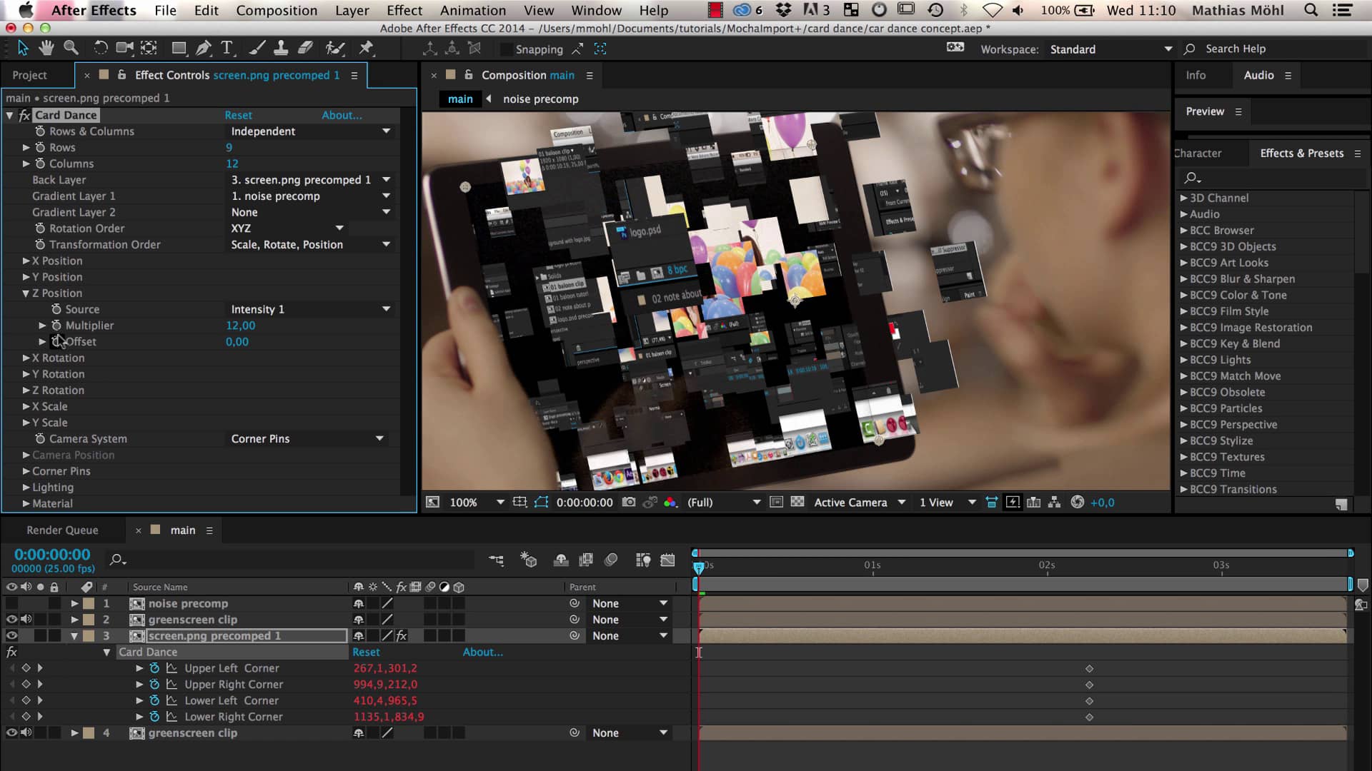 Card Dance Effect with mocha and After Effects on Vimeo