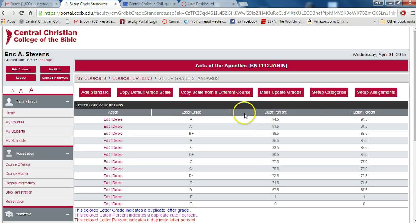 Submitting Grades in Faculty Portal on Vimeo