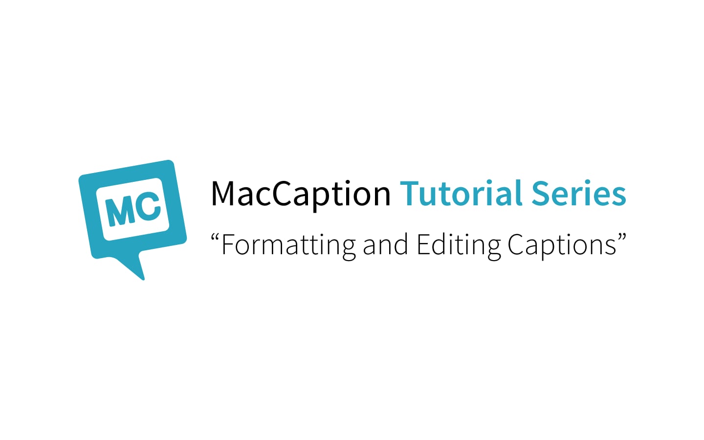 MacCaption Tutorial: Formatting and Editing Captions on Vimeo