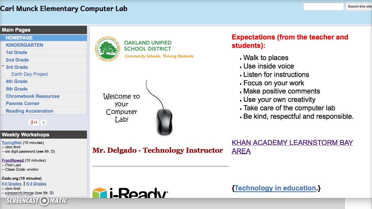 Khan Academy Log In instructions on Vimeo