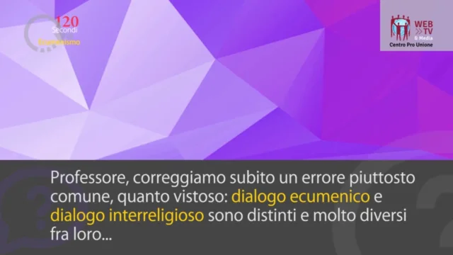 120 Secondi di Ecumenismo – Prof. Joseph Ellul, OP on Vimeo