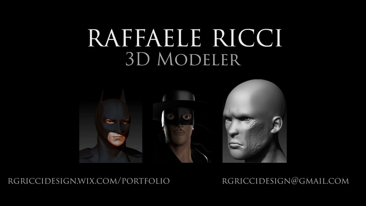 Raffaele Ricci 3D Modelling - Showreel 2014/2015 on Vimeo