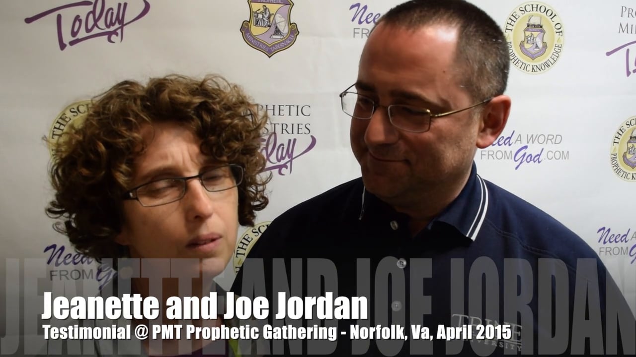 PMT SOPK Graduates Joe & Jeanette Jordan Testimonial @ Prophetic ...