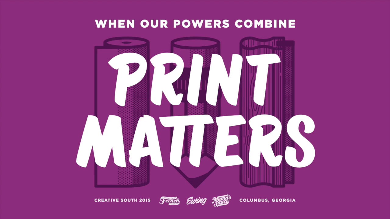 Print Matters Creative South 2015 Process on Vimeo