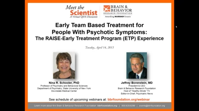 Early Team Based Treatment For People With Psychotic Symptoms The RAISE ...