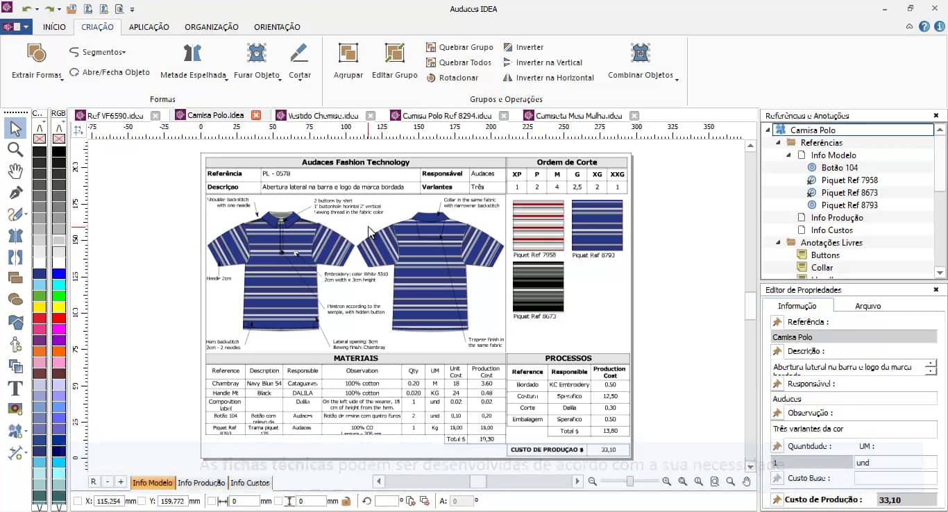 Audaces Idea | Modelos de Ficha Técnica de Roupa on Vimeo