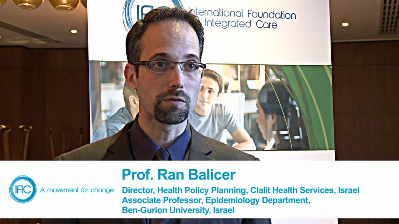 Prof. Ran Balicer, Director, Health Policy Planning, Clalit Research ...