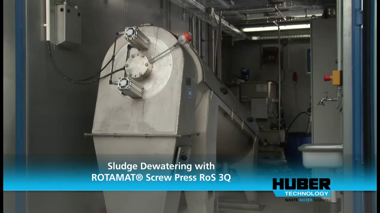 Hydroflux Huber ROTAMAT® Containerised Screw Press RoS 3Q on Vimeo