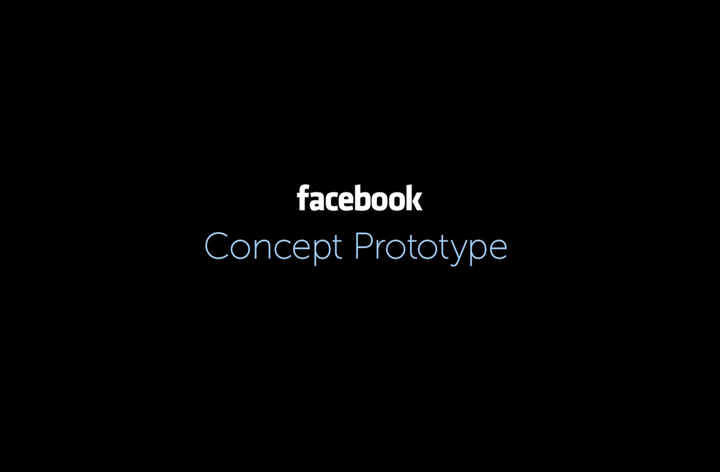 Facebook Prototype - Conceptional Approach