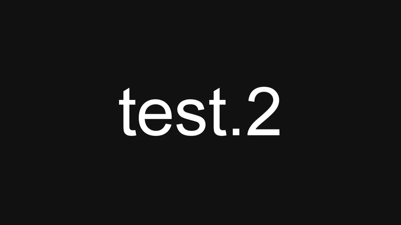 Test 2 on Vimeo