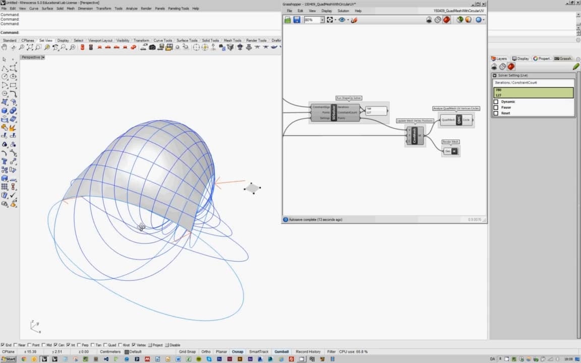 ShapeOp - UV Grid Circles and Similarity on Vimeo